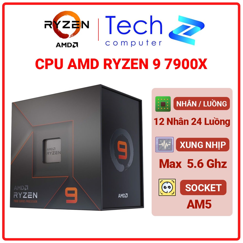 Amd Ryzen 9 7900X New Box CPU | Shopee Malaysia