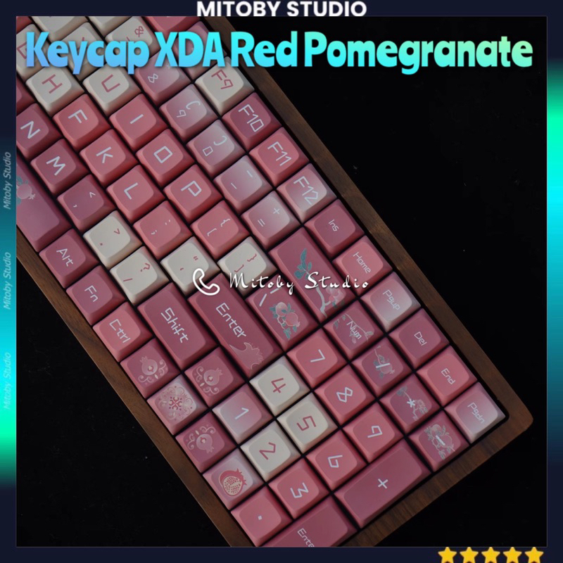 Keycap XDA Red Pomegranate XDA profile PBT Dyesub mechanical keyboard ...
