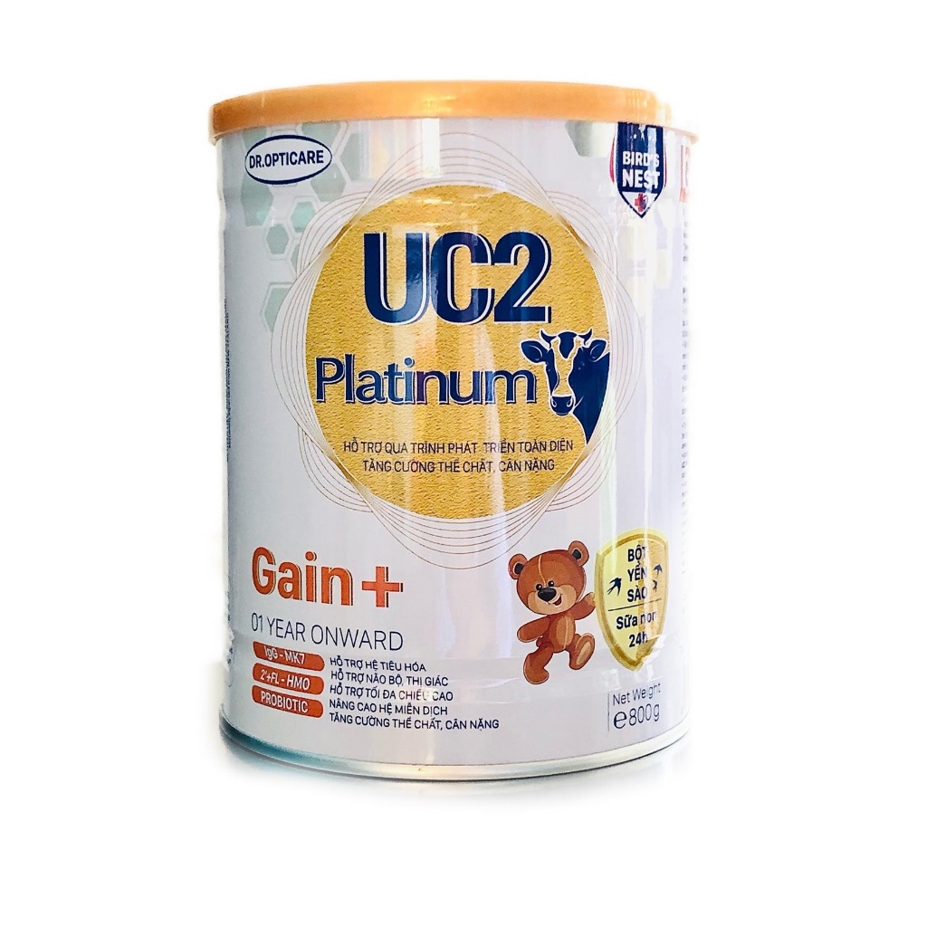 Uc2 Platinum Gain+ powdered milk 800g can (improves baby's weight, for ...
