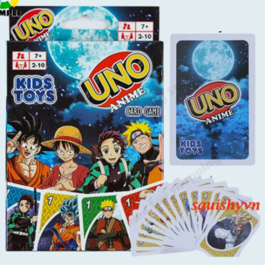 Mattel Anime UNO Card Game NEW One Piece, Naruto Dragon Ball Demon ...