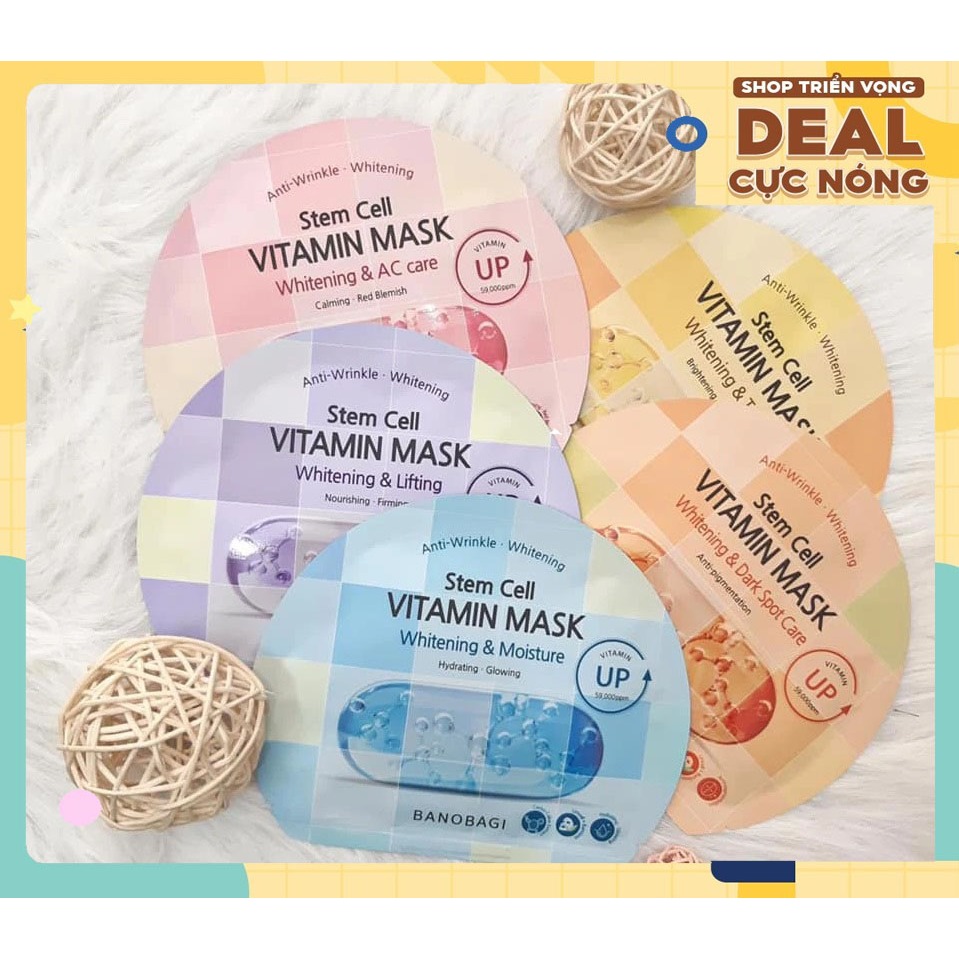 Korean Banobagi Stem Cell Vitamin Mask - Sunshine Official Store (1 ...