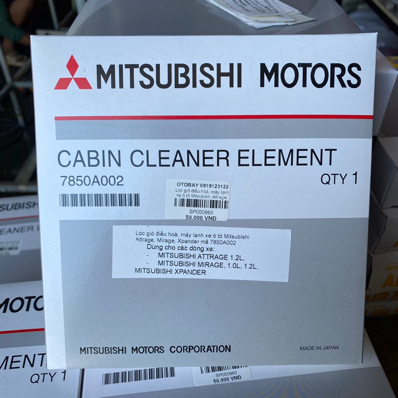 Air conditioner filter, air conditioner for Mitsubishi Attrage, Mirage ...