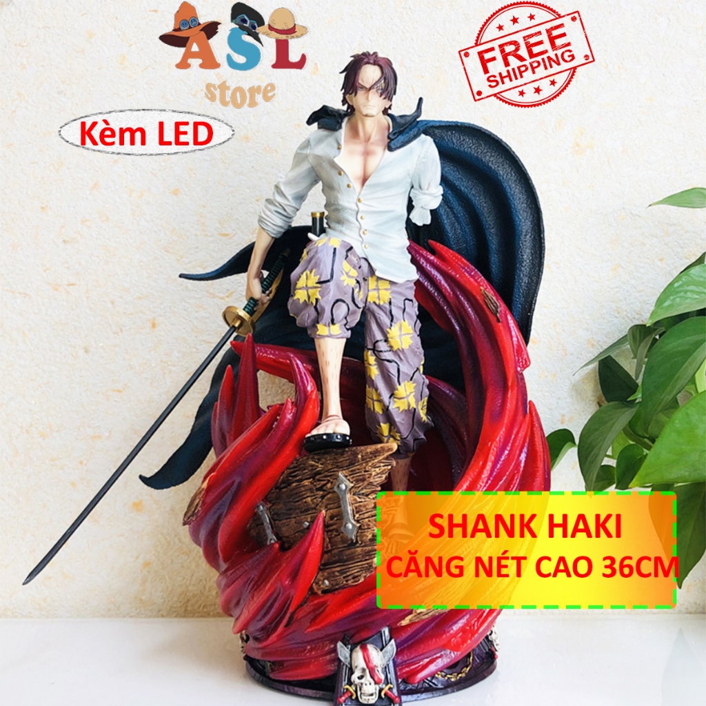 One Piece Shanks Red Haired Four Emperors One Piece Figure with Haki ...