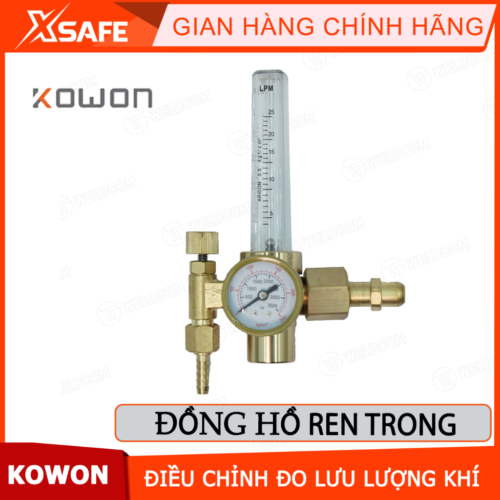 Kowon Argon meter with internal thread and external thread for TIG ...