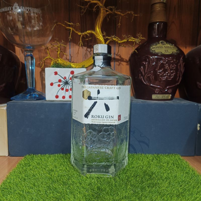 Roku Gin foreign wine bottle Made in Japan, 99% new decor | Shopee Malaysia