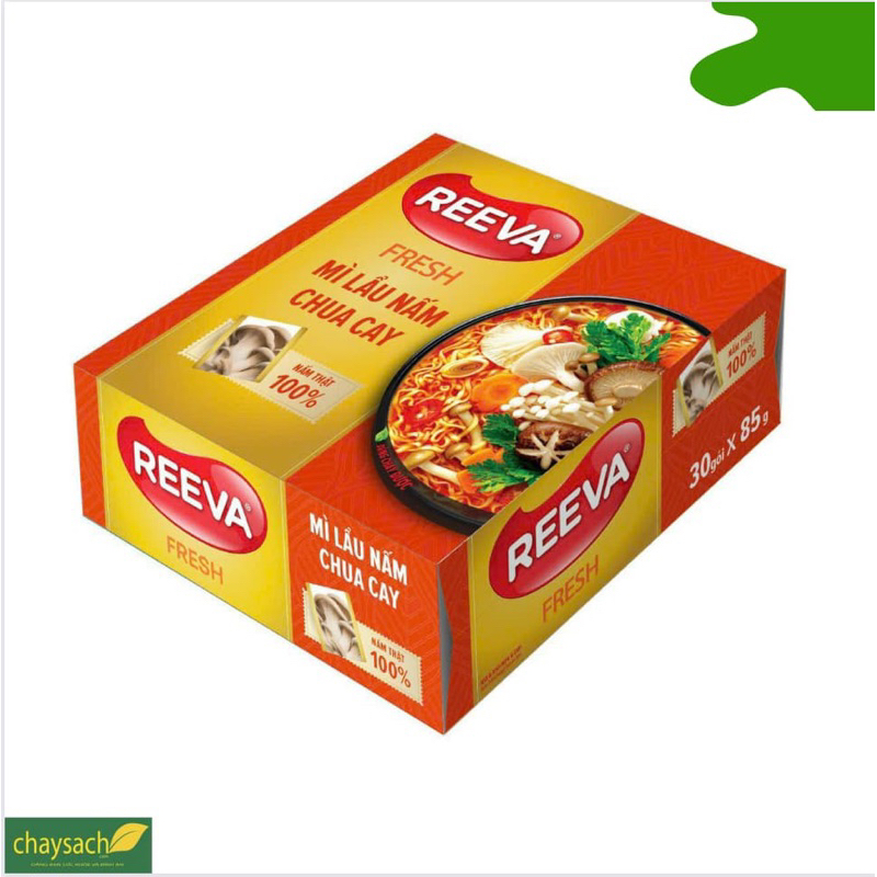 Reeva spicy and sour mushroom hot pot vegetarian noodles 30 packs 85g ...