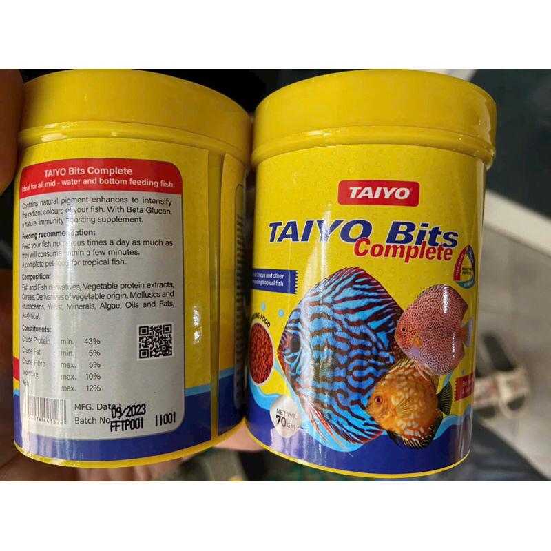 Bits COMPLETE TAIYO discus fish food | Shopee Malaysia
