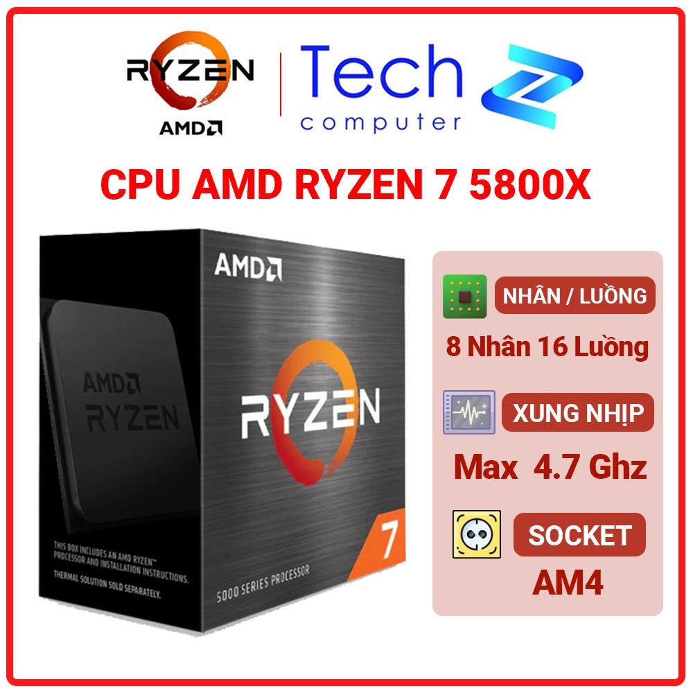 Genuine AMD Ryzen 7 5800X CPU | Shopee Malaysia