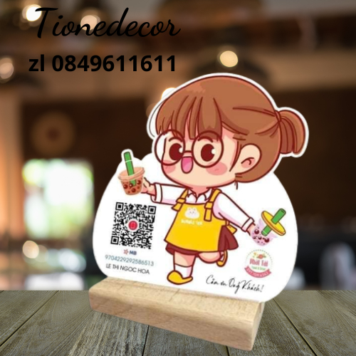 Qr code board made of luxury acrylic for high quality desktop, printed ...