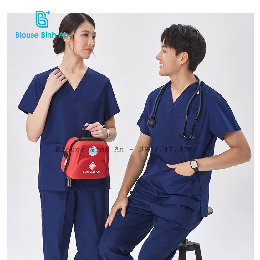 Dark Blue Medical and Spa Uniforms for doctors, nurses, nurses, beauty ...