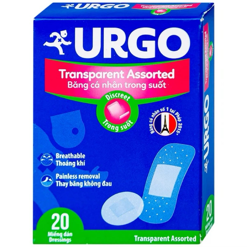 Urgo Transparent Assorted Band-Aids 4 sizes | Shopee Malaysia