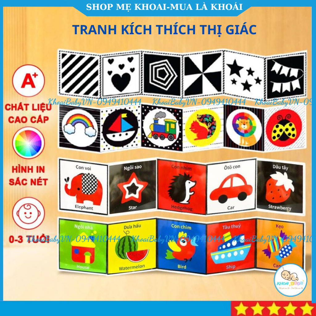 Visual Stimulating Pictures For Babies 0-3 Years Old Help Babies ...