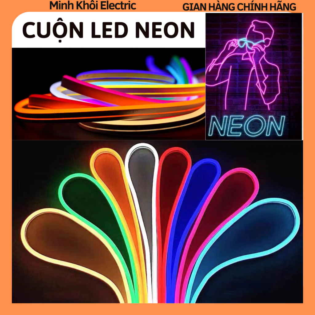 Led neon string 12v 5m long, waterproof flexible neon led light, led ...
