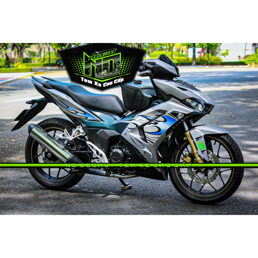 Winner X V3 removable sticker with blue fire pattern, super hot 2023 ...