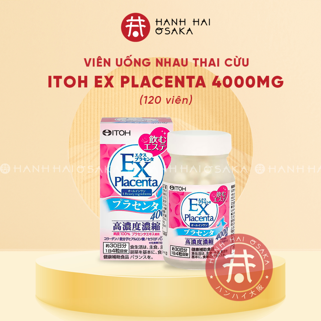 Itoh EX Placenta Sheep Placenta Pills 4000mg Japan 120 pills | Shopee ...
