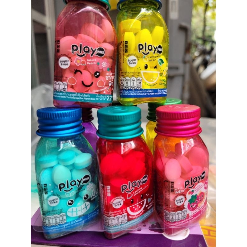 Play more Sugar-Free Candy Is Enough For 22g Flavors | Shopee Malaysia