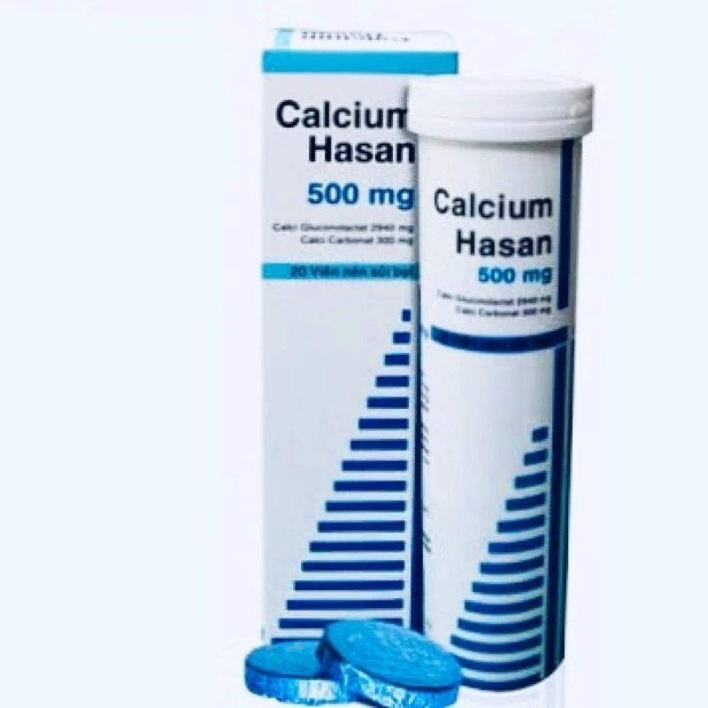 Calcium HASAN 500 MG Tub 20 CALCIUM supplement effervescent tablets ...