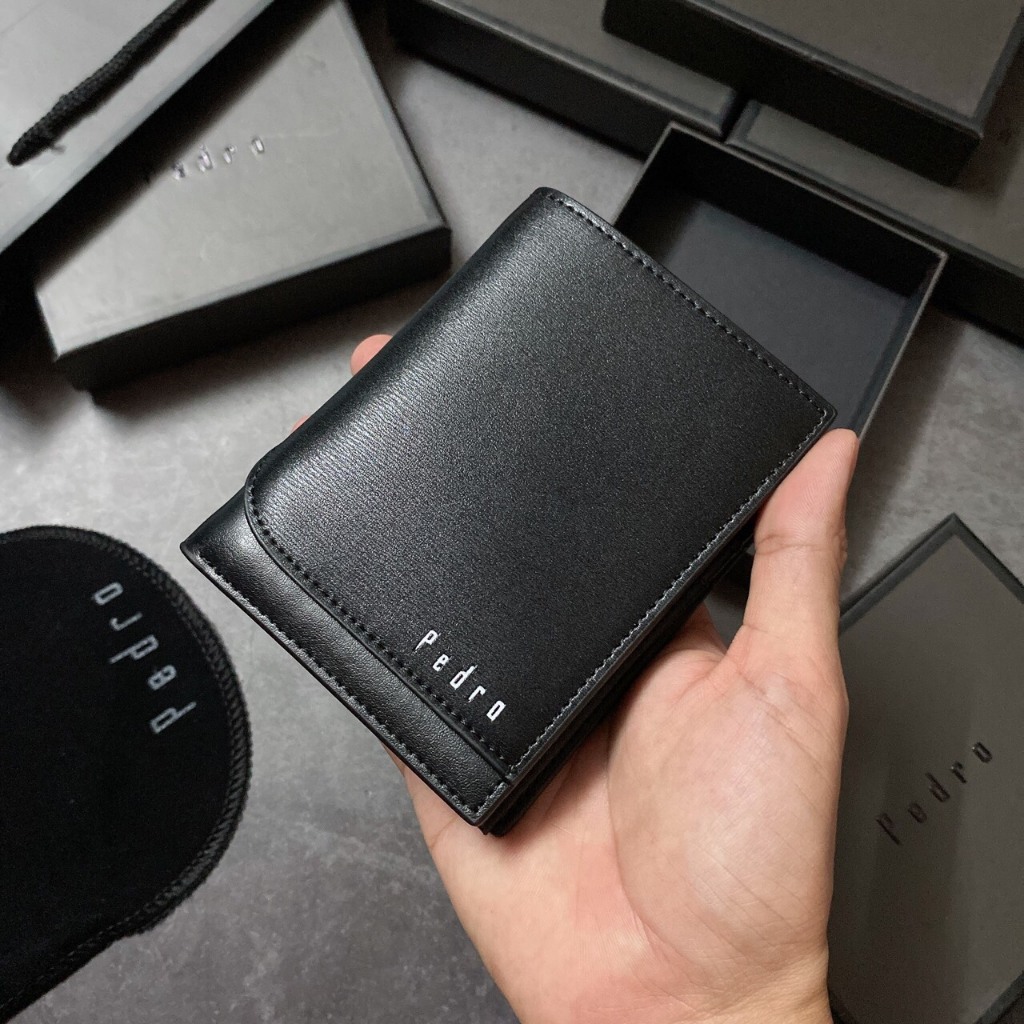 Pedro men's standing wallet with beautiful leather inside, many ...