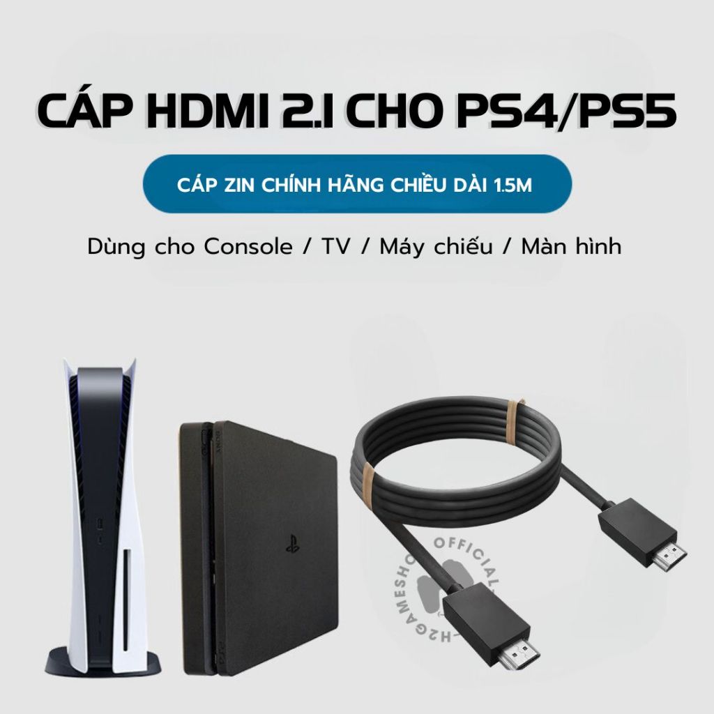 Genuine HDMI CABLE for PS4, PS5 60Hz 120Hz ULTRA HIGH SPEED HDMI CABLE ...