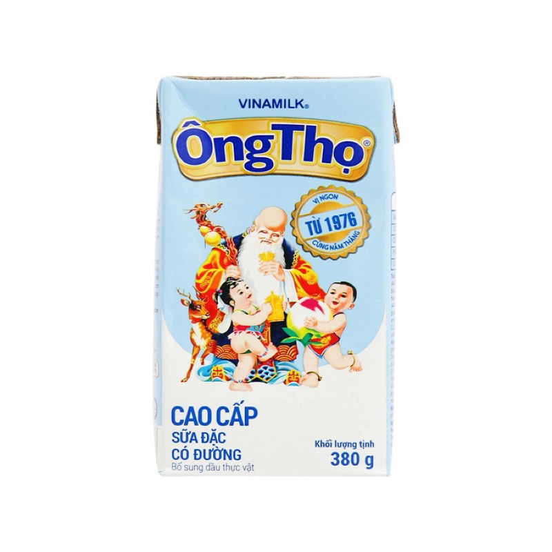 Ong Tho condensed milk White green label 380g paper box | Shopee Malaysia