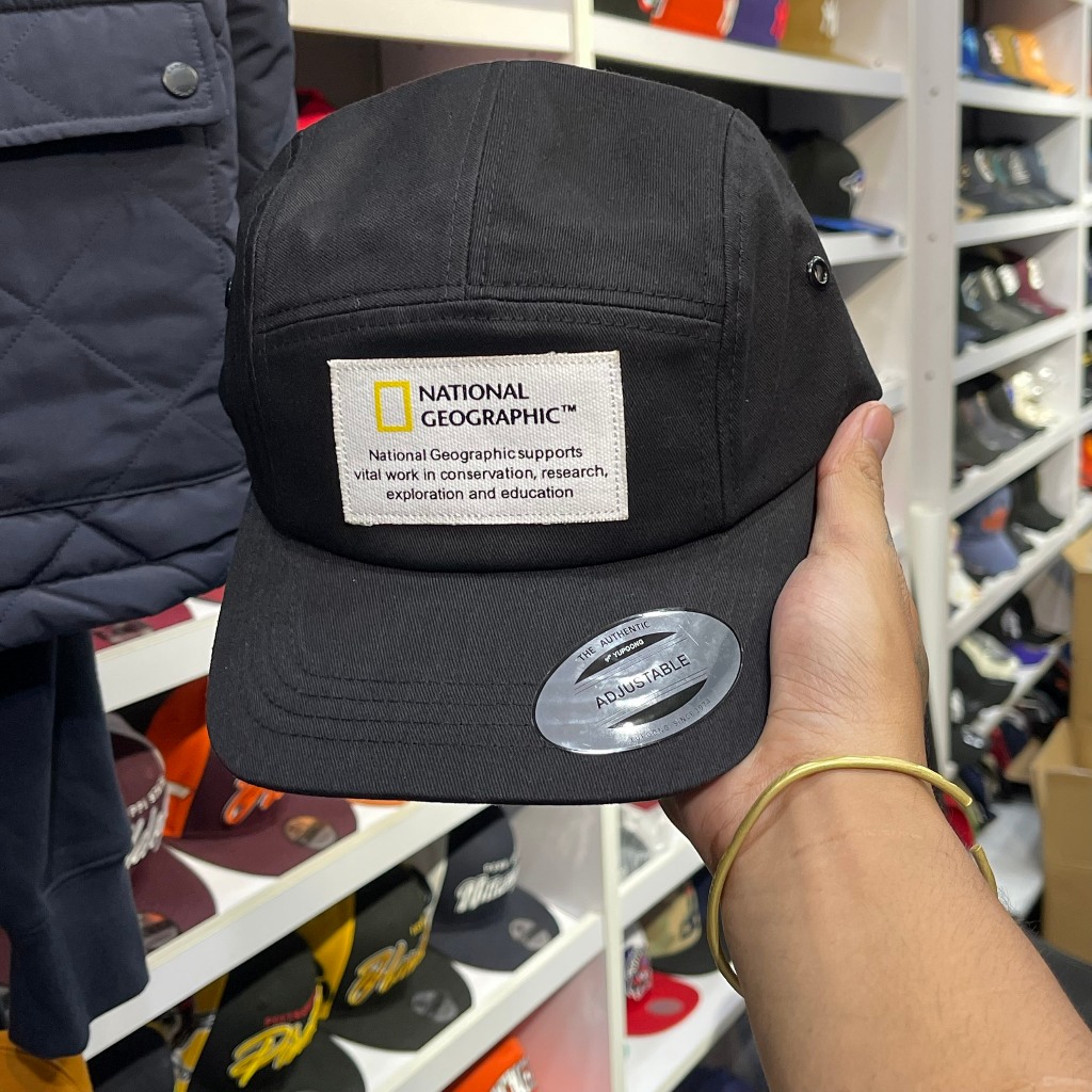 5panel National Geographic baseball cap black | Shopee Malaysia