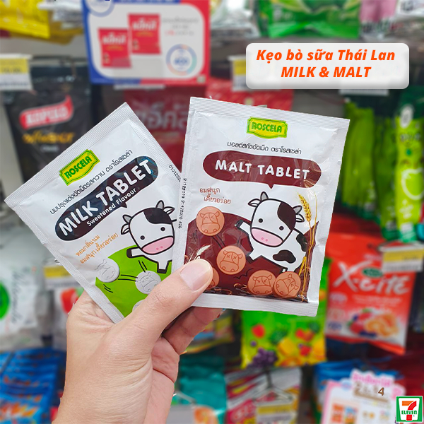 Milk & Malt Tablet Roscela Thai Cow Candy (1 Pack) | Shopee Malaysia