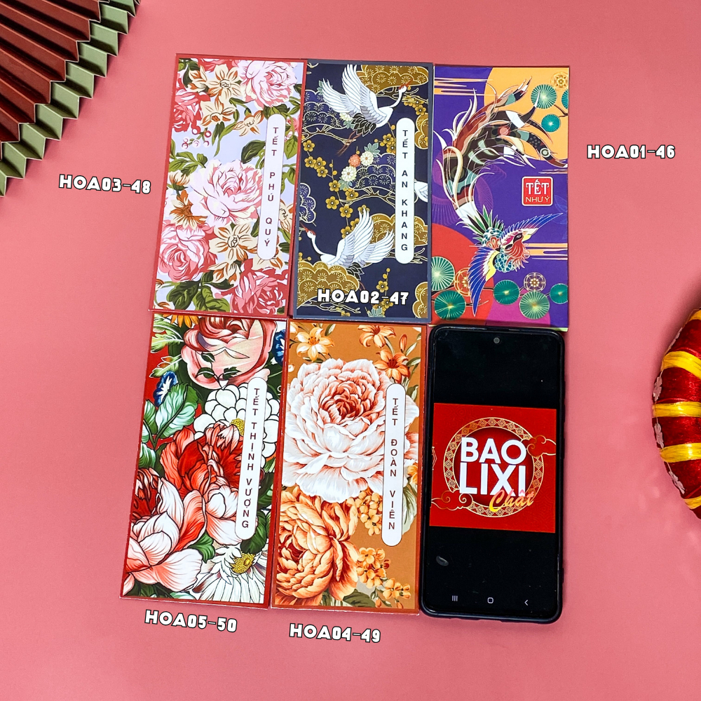 Lucky Money Bag 2024 Spring Grass Flower Buy 5 Free 1 Stack | Shopee Malaysia