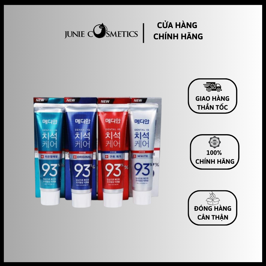Genuine Korean Toothpaste Whitening MEDIAN DENTAL IQ 93% 120g Shiny ...