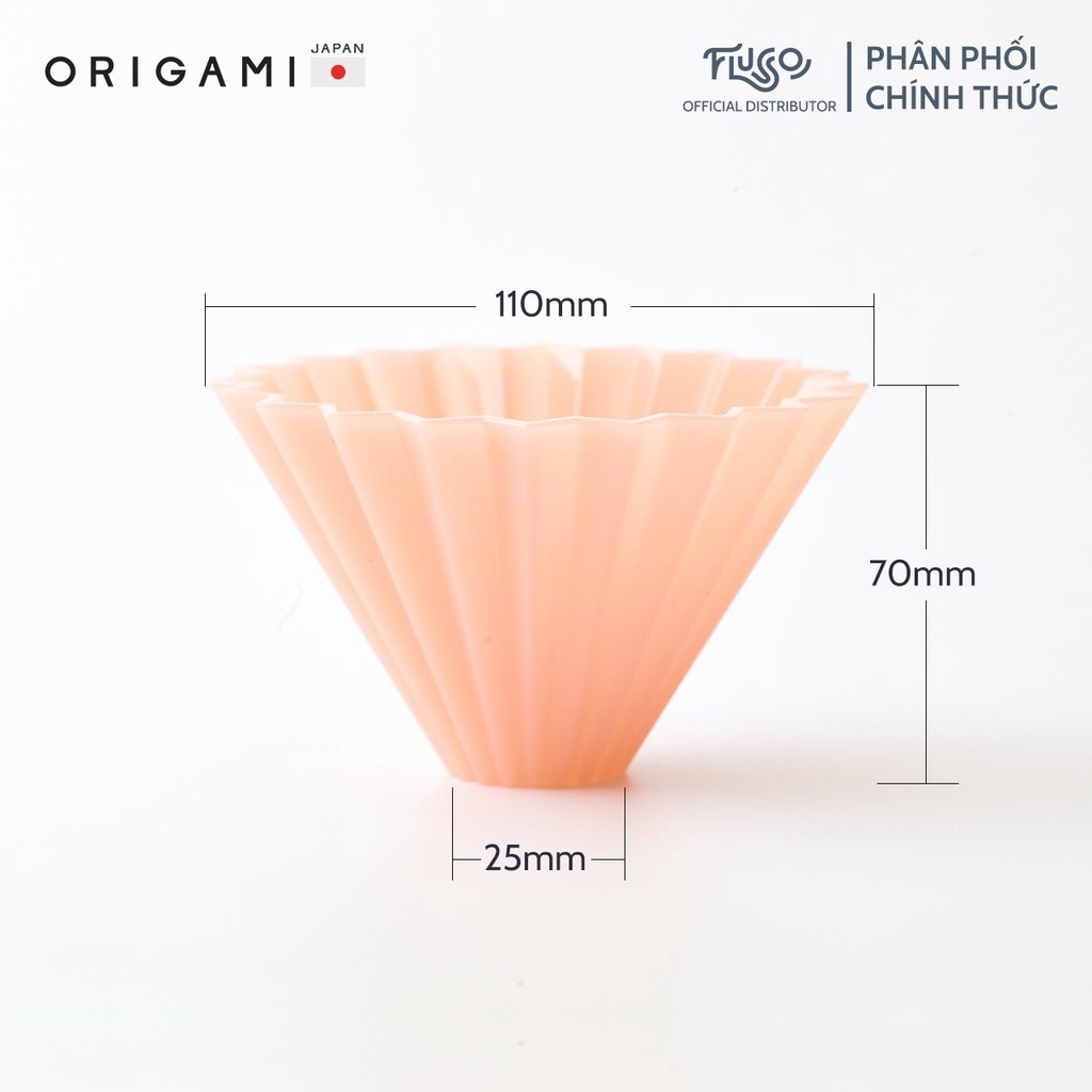 [ORIGAMI Japan] ORIGAMI Filter Funnel Matte Pink Air - Coffee Filter ...