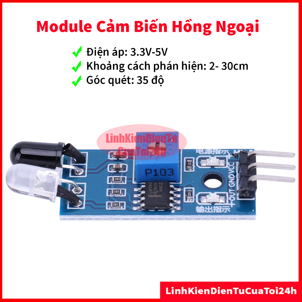 Lm393 Infrared Sensor Module Circuit - Detect Path to Avoid Obstacles ...