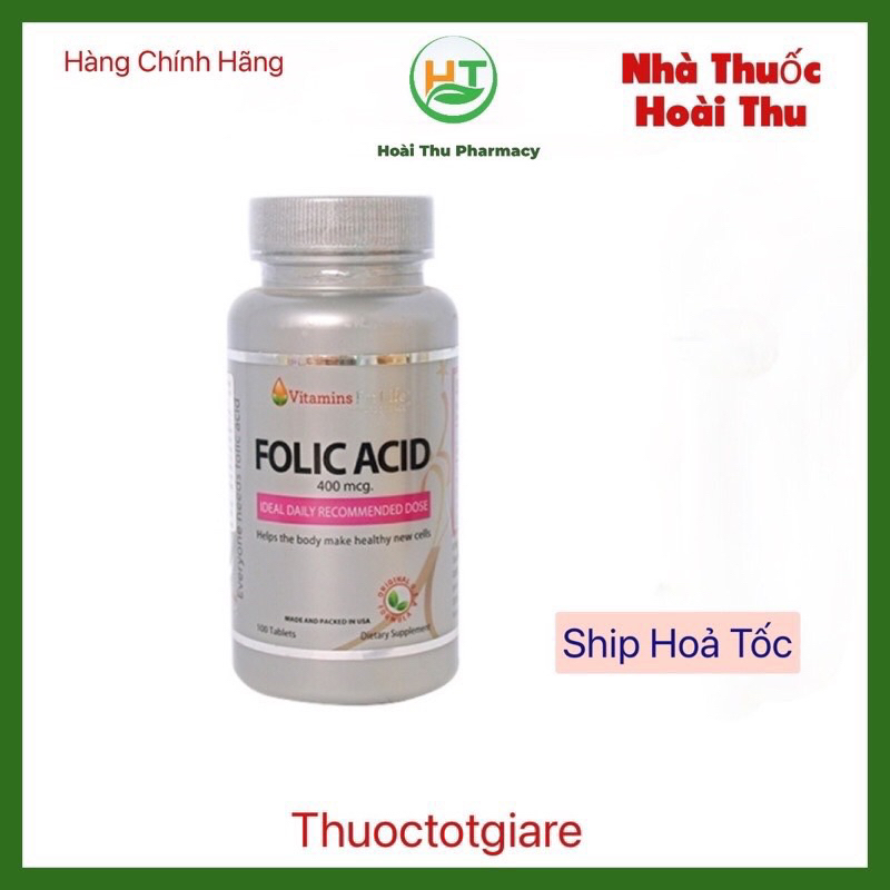 Folic Acid Plus Iron - folic Acid and Iron Supplement / Bottle of 100 ...