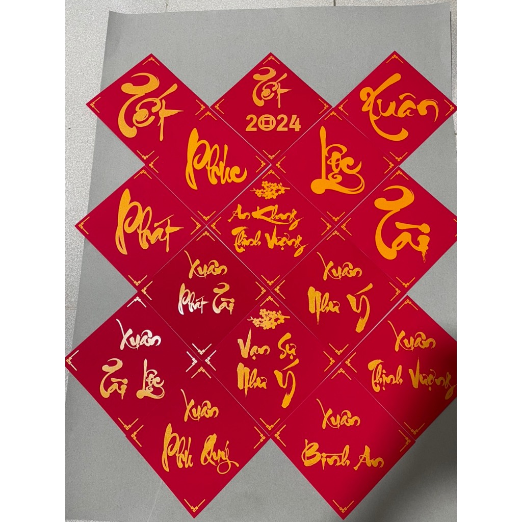 Calligraphy letters with frames, yellow CNY letters, Spring letters ...