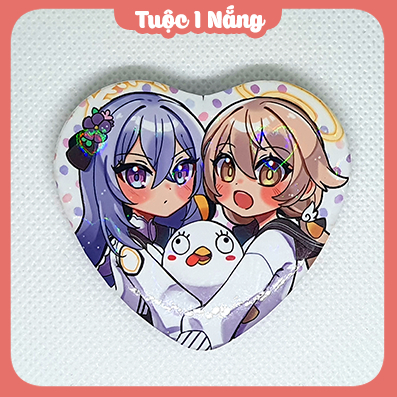 (Blue Archive) Heart Badge - Azusa and Hifumi | Shopee Malaysia