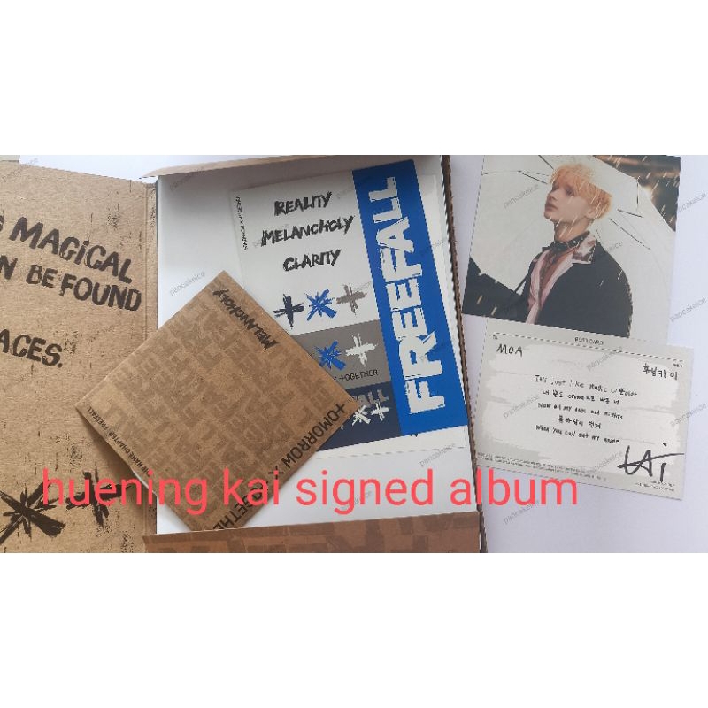 [signed Album] album freefall TXT the name chapter huening kai official ...