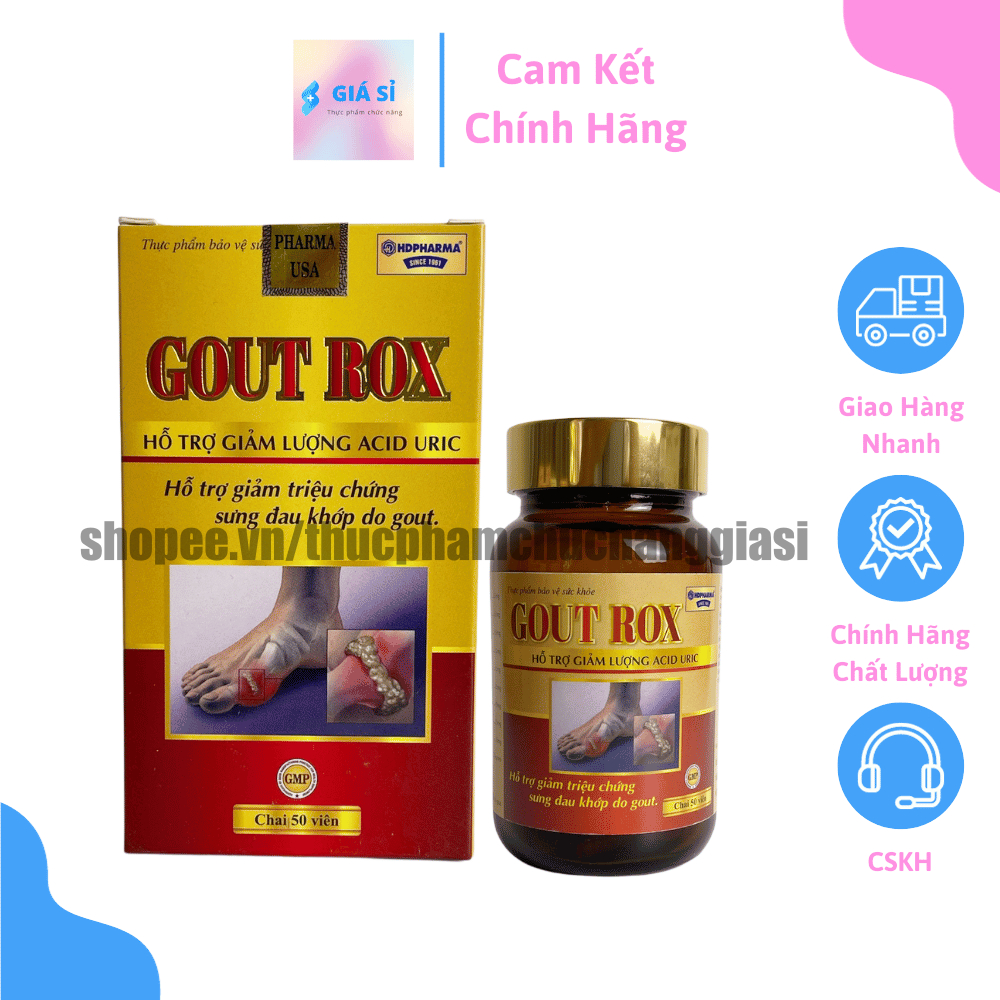 Gout ROX pills help reduce symptoms of joint swelling and pain caused ...