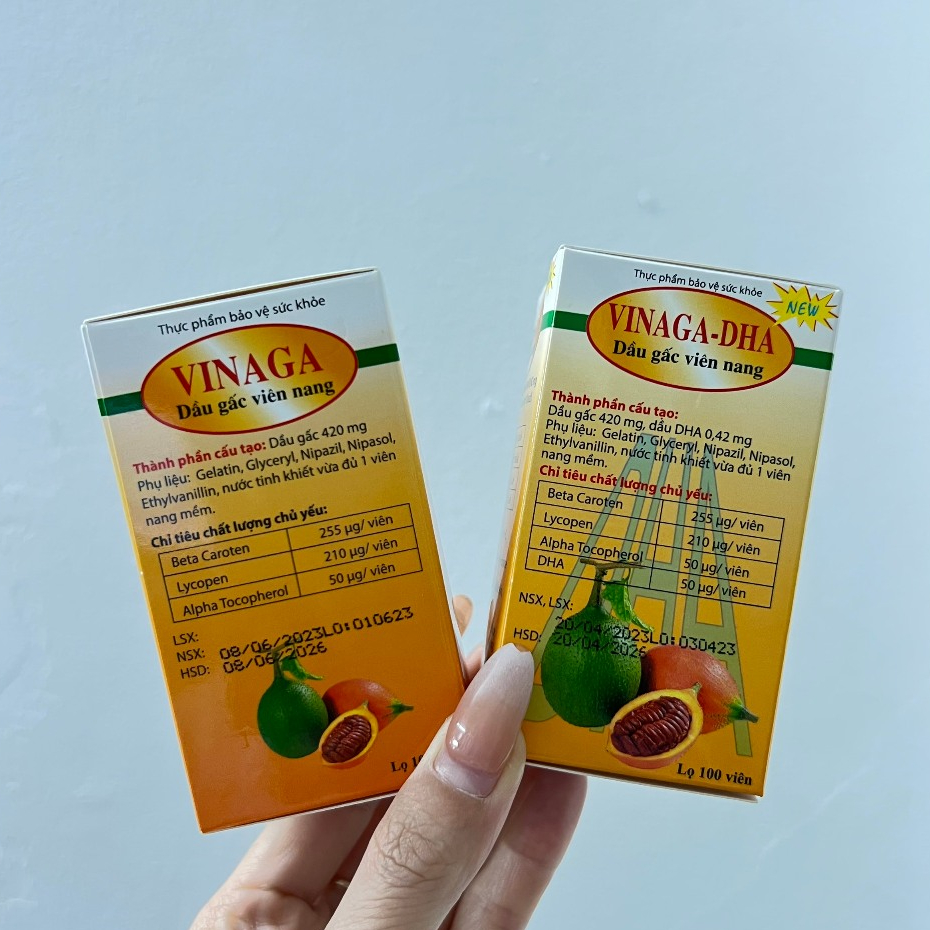 Vinaga Gac Capsule Oil Supplemented With DHA Vial Of 100 Tablets ...