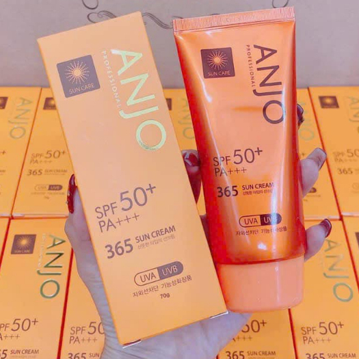 Anjo Professional Sunscreen SPF 50+ PA+++ 365 Sun Cream 70g | Shopee ...