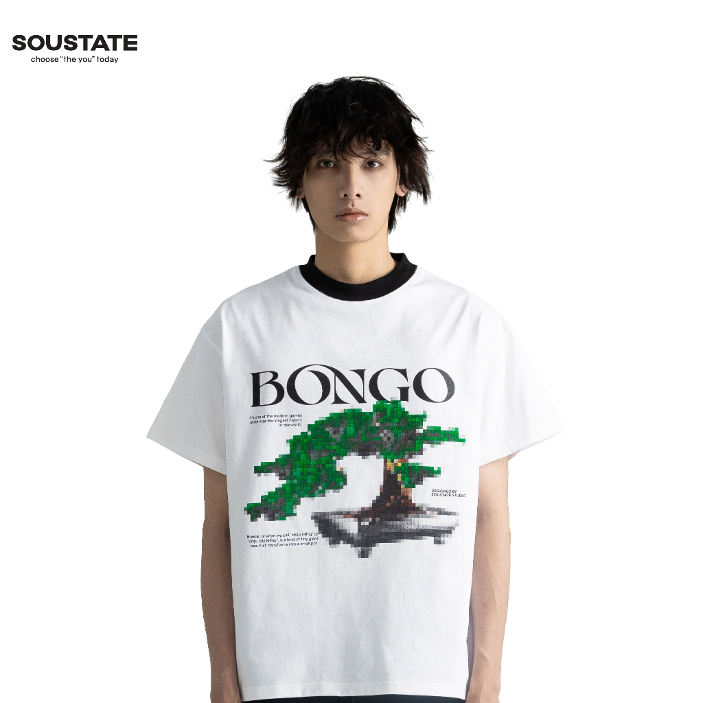 Soustate Bongo Boxy T-Shirt (White) | Shopee Malaysia