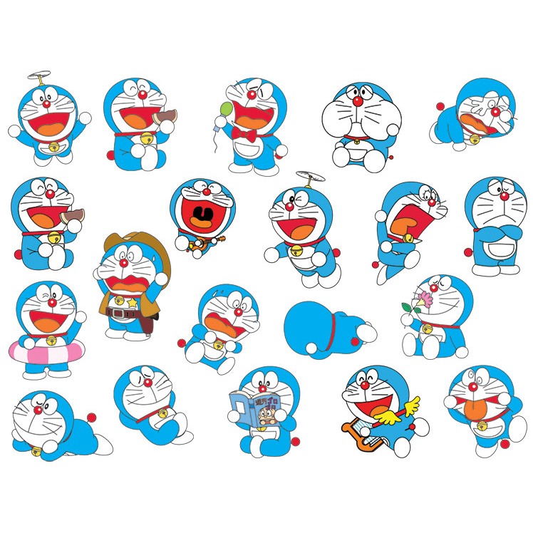 20 DOREMON decorative stickers - whole sheet 15x20cm | Shopee Malaysia
