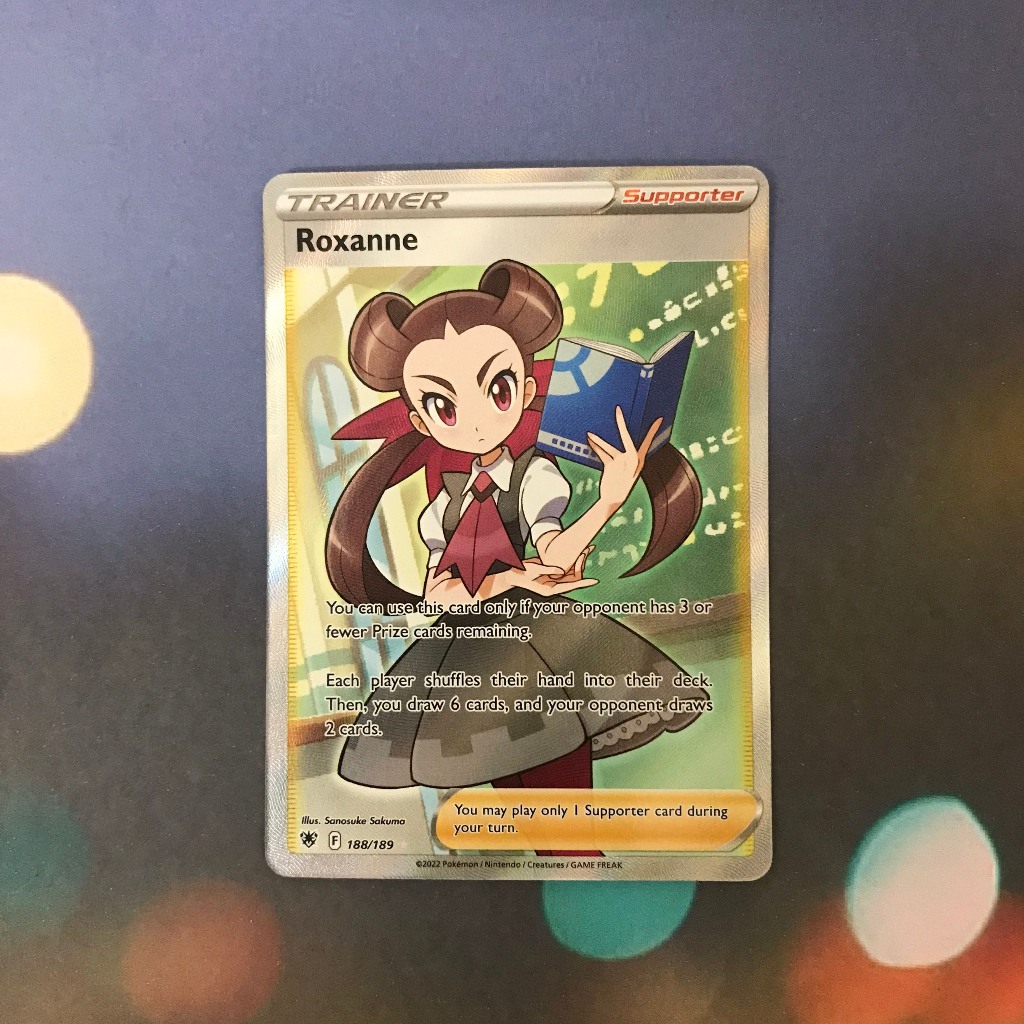 Pokemon Roxanne 188/189 Picture Card - Genuine English Full Art Ultra ...