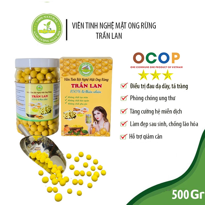 [OCOP Quang TRI] Tran Lan honey turmeric starch tablets help prevent ...