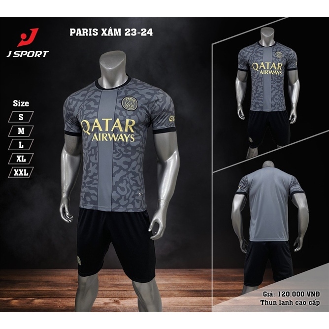 Psg Club Gray 2024 JP Football Kit | Shopee Malaysia