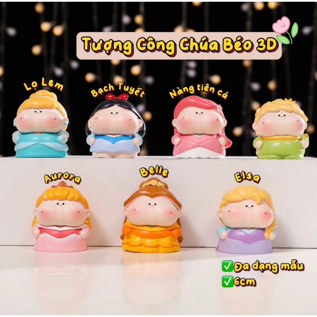 Mini Plaster Coloring Statue of Fat Princess Elsa, Snow White Disney ...