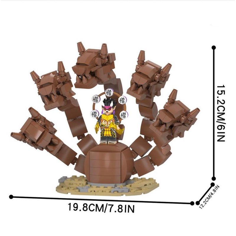 Minifigure Demon Slayer, Moc Long Zou Hakuten Minifigure Assembly Toy ...