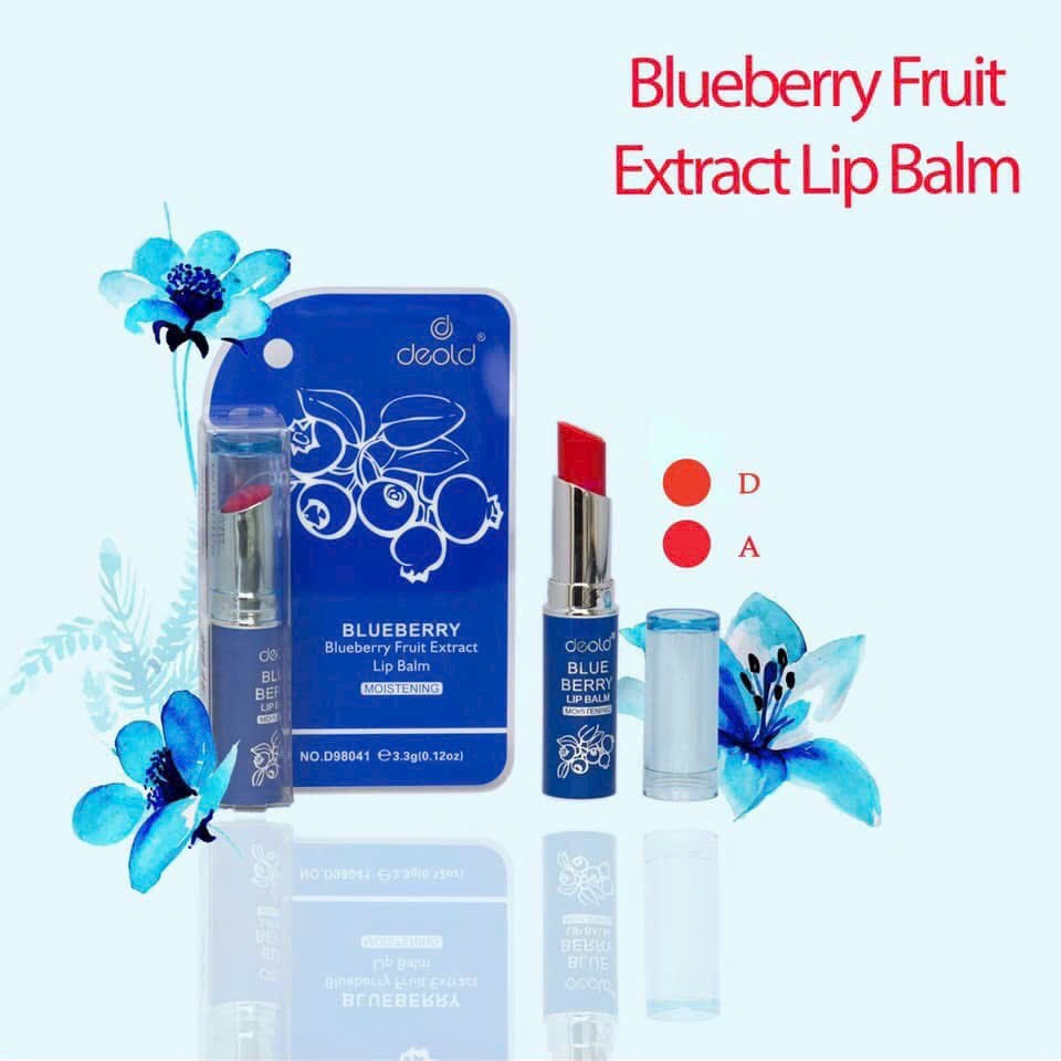 Deold Blueberry Lip Balm (Orange Red) 3.3g | Shopee Malaysia