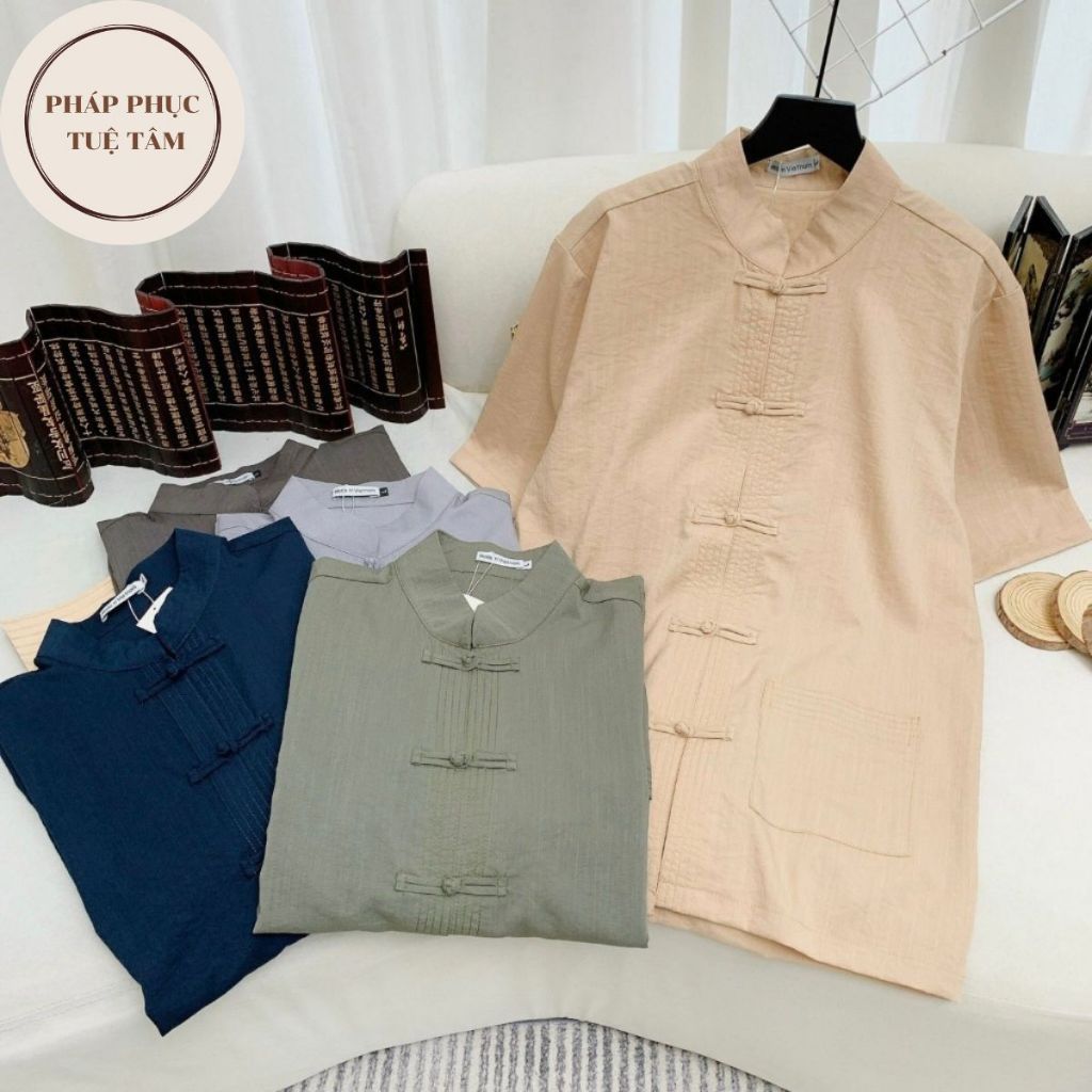 Men's Dharma Clothing Set short sleeve, High-quality silkworm men's ...