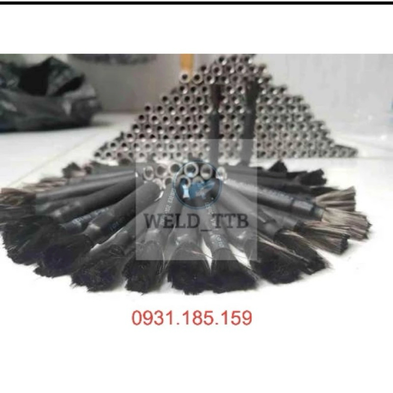 Stainless steel weld removal brush (combo of 12 M8 internal threads ...