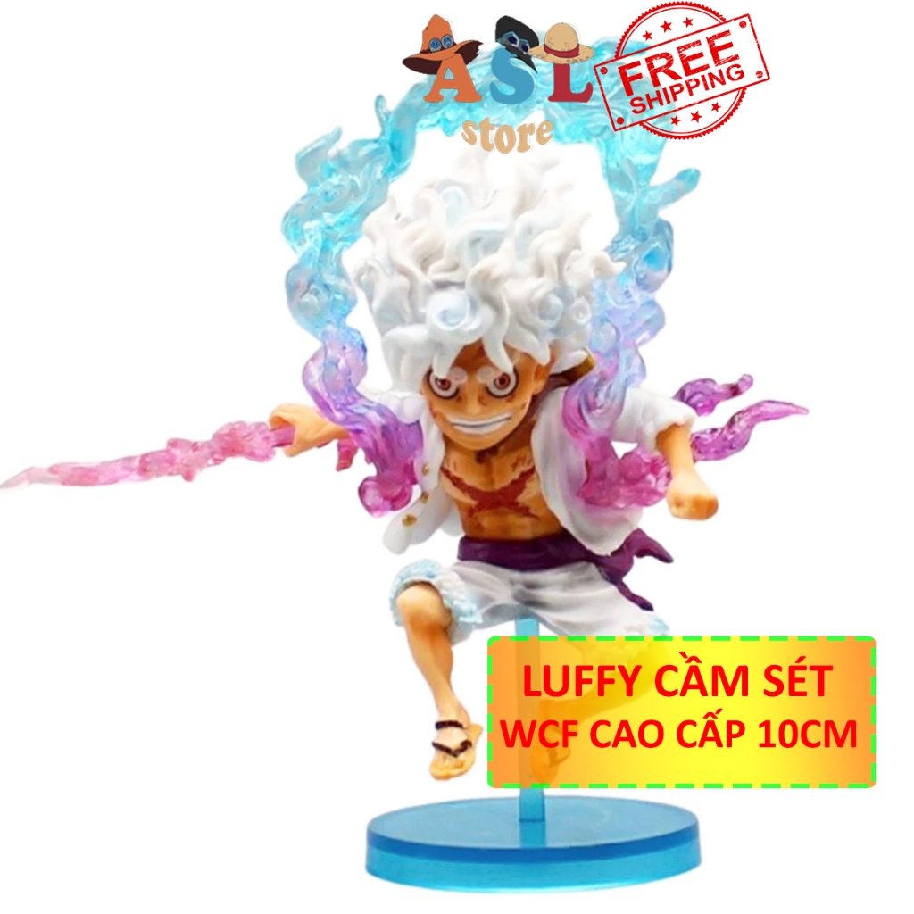 One Piece Luffy Gear 5 Model holding lightning WCF Premium - 10cm high ...