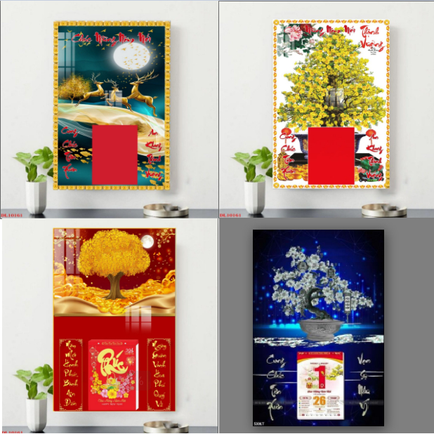 Mirror CALENDAR 2025 AT TI YEAR CALENDAR, HIGH QUALITY WALL PAINTINGS ...