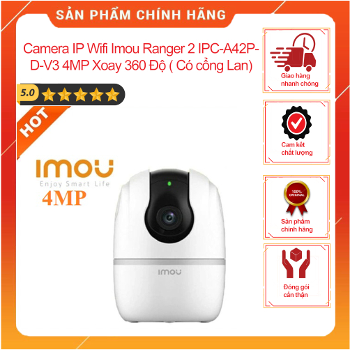 [FREE Stand]imou Ranger 2 Wifi IP Camera IPC-A42P-D-V3 4MP 360 Degree ...